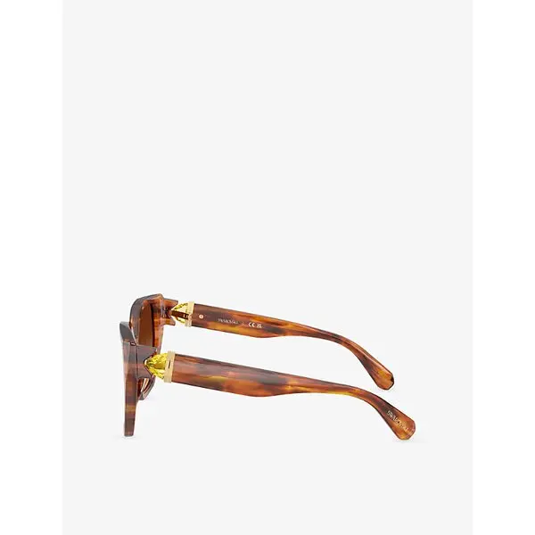 SWAROVSKI Sk6044u Irregular-frame Acetate Sunglasses - Brown