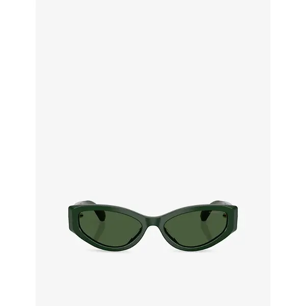 SWAROVSKI Sk6045u Cat-eye Frame Acetate Sunglasses - Green