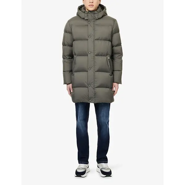 ARNE Hooded Mid-length Puffer Parka Jacket