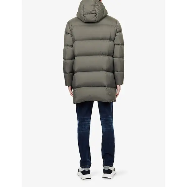 ARNE Hooded Mid-length Puffer Parka Jacket