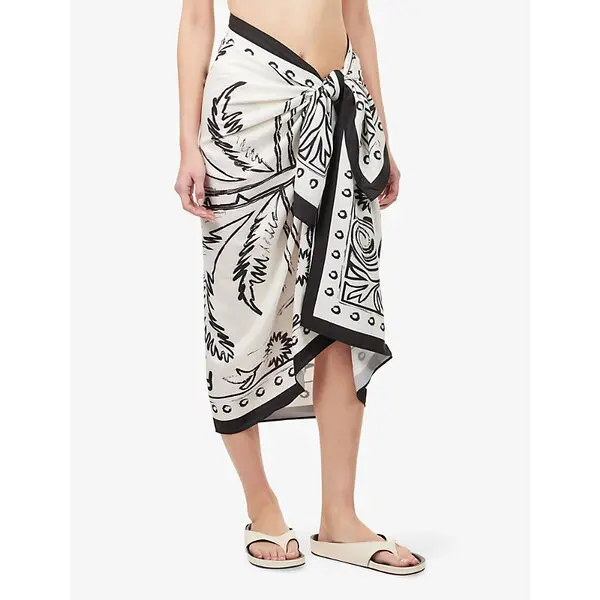 4TH & RECKLESS Divina Graphic-pattern Woven Sarong