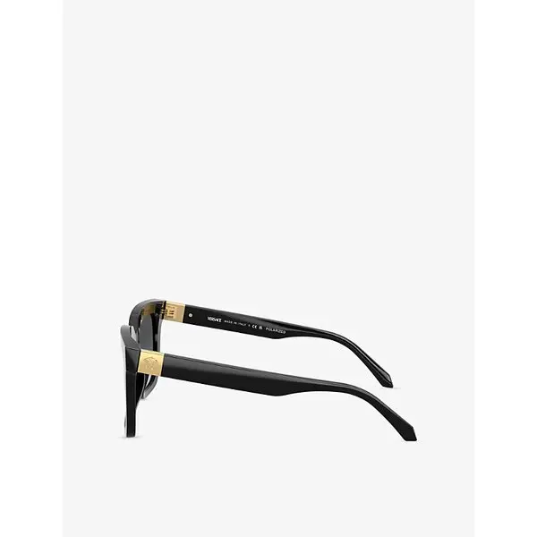 Versace Ve4498 Square-frame Acetate Sunglasses - Black