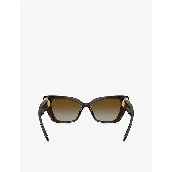 SWAROVSKI Sk6047 Polarised Cat-eye Sunglasses - Brown