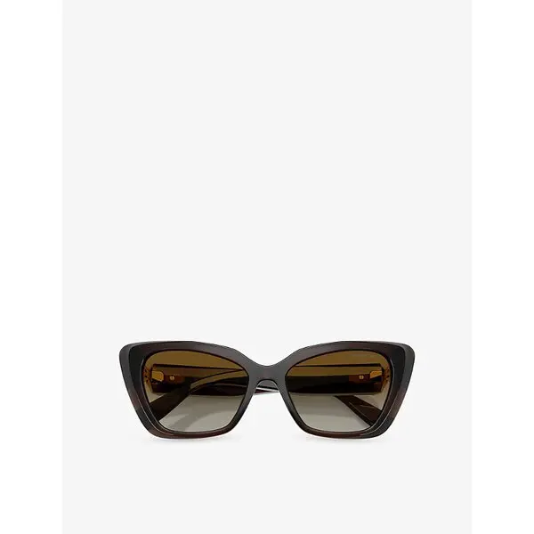 SWAROVSKI Sk6047 Polarised Cat-eye Sunglasses - Brown