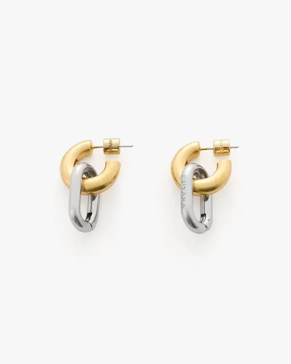 Cuyana Duo Mini Hoop Earrings - Yellow