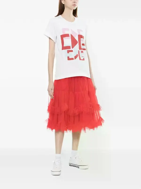Comme Des Garçons Graphic Round Neck T-shirt
