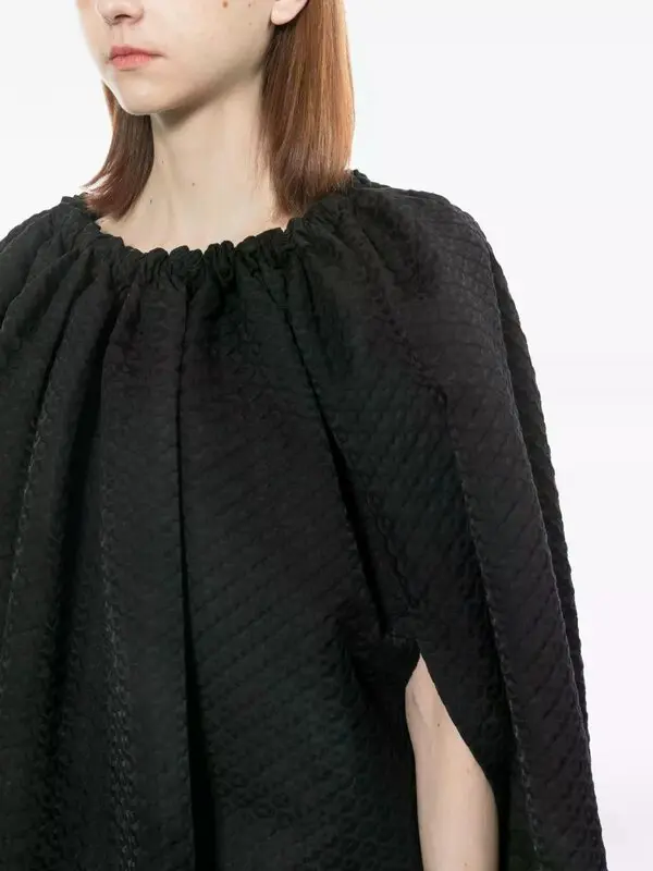 Comme Des Garçons Textured Gathered Dress