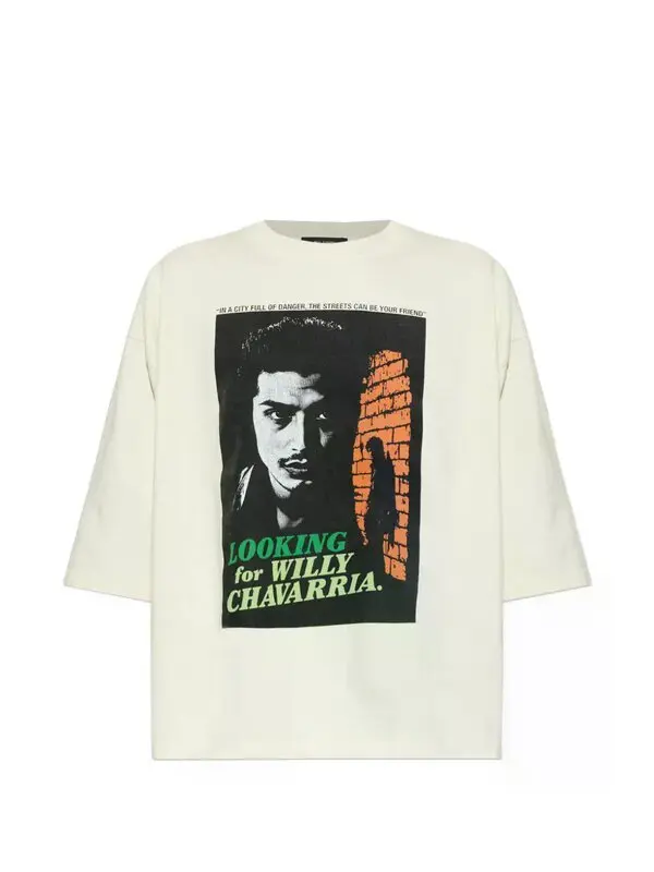 WILLY CHAVARRIA Looking For Willy T-shirt - Neutrals