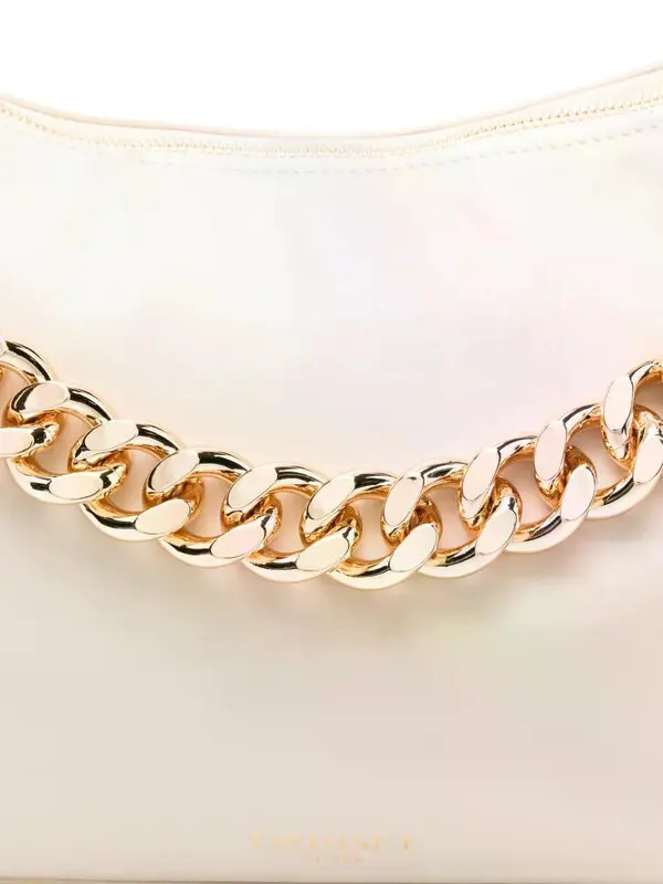 TWINSET Chain-detailed Shoulder Bag - Neutrals