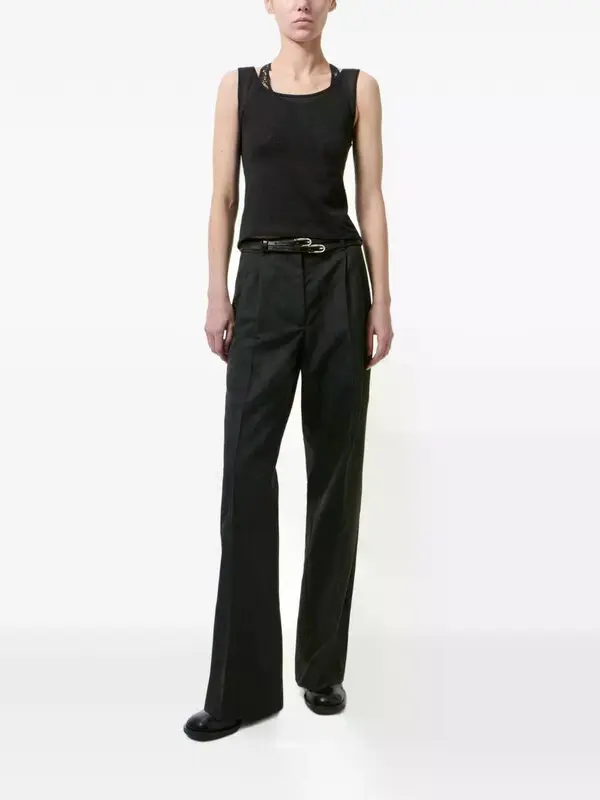 Our Legacy Lace-trimmed Reversible Tank Top - Black