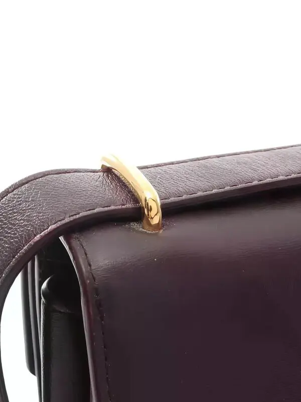 Bottega Veneta The Clip Leather Shoulder Bag - Red