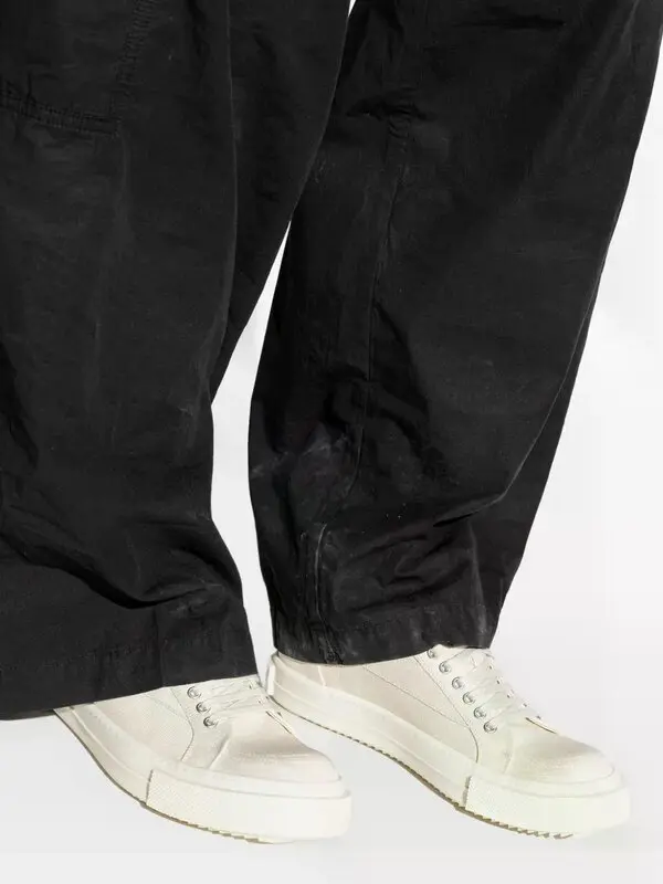 Rick Owens Lace-up Panelled Sneakers