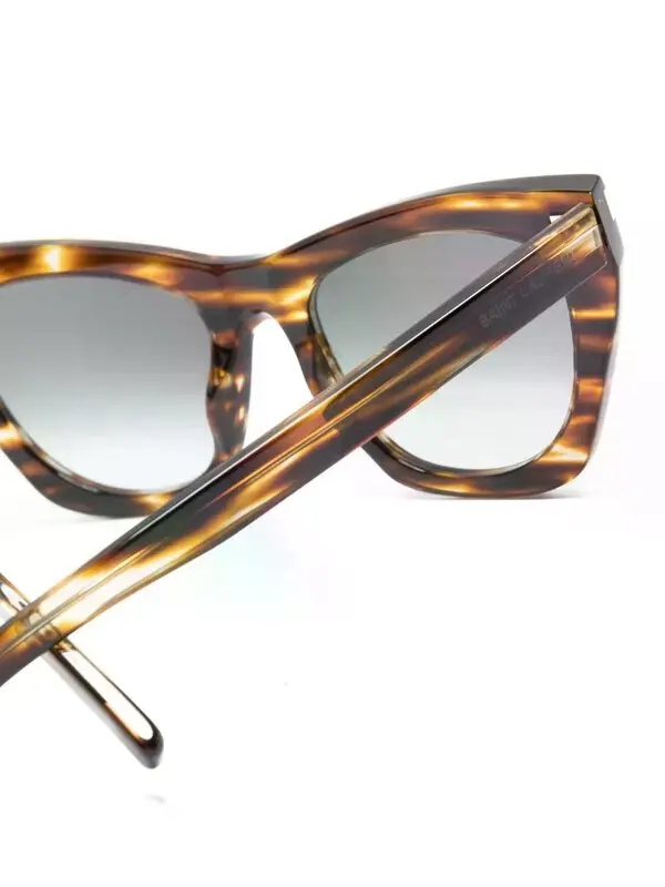 Saint Laurent Kate Cat-eye Frame Sunglasses - Brown