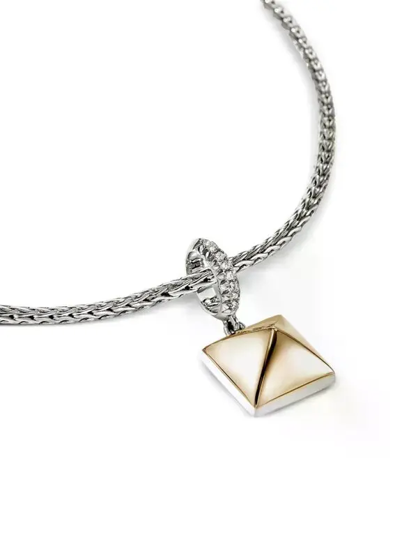 John Hardy Icon Stud Diamond Necklace - Silver
