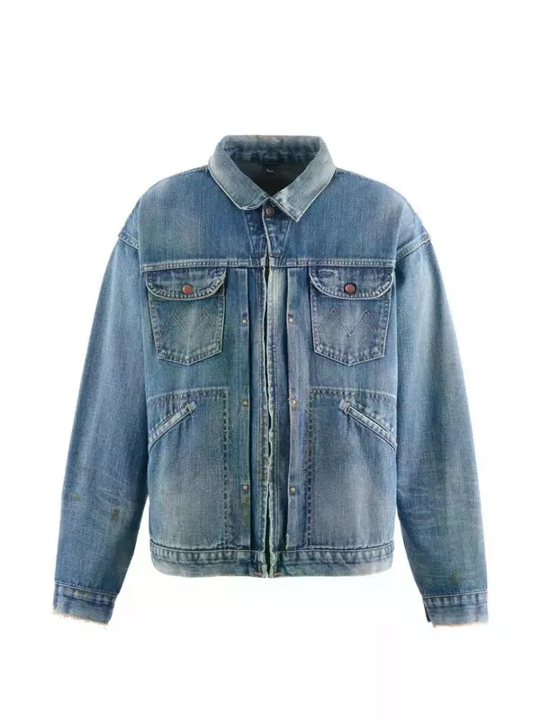 SAINT MXXXXXX Elasticated Denim Jacket