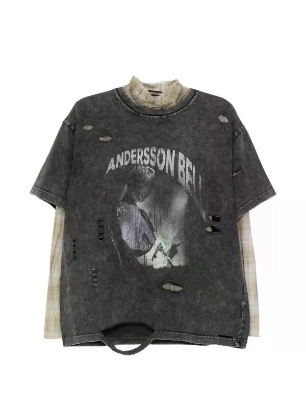 Andersson Bell Layered Distressed T-shirt