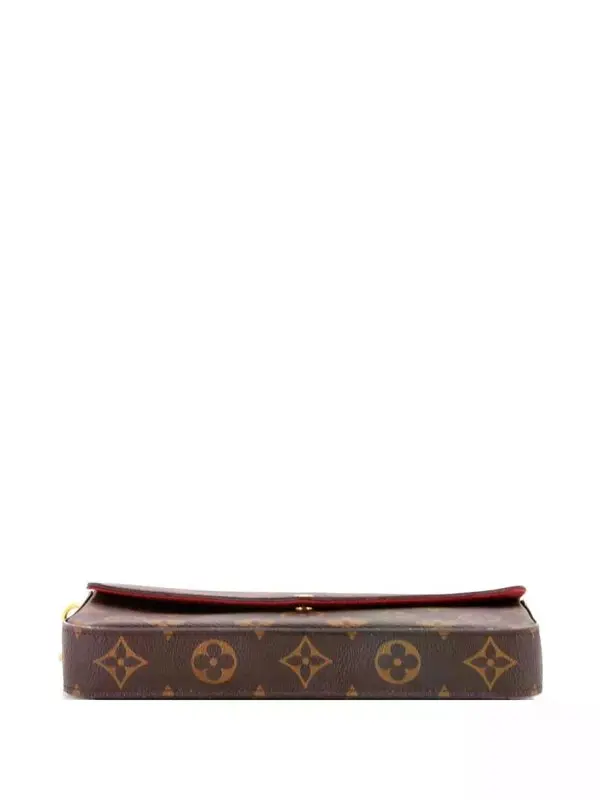 LOUIS VUITTON Felicie Pochette Monogram Canvas Crossbody Bag - Brown
