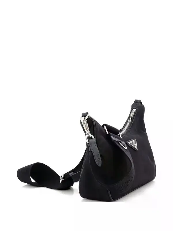 Prada Re-edition 2005 Tessuto Shoulder Bag - Black