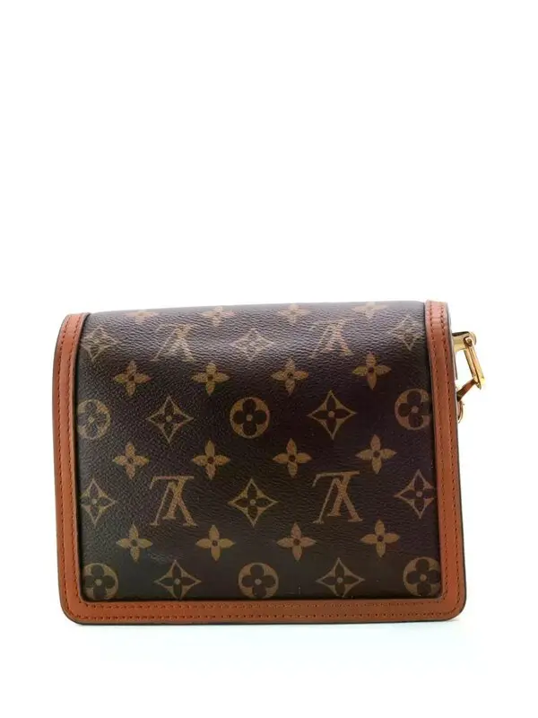 LOUIS VUITTON Dauphine Reverse Monogram Canvas Mini Crossbody Bag - Brown