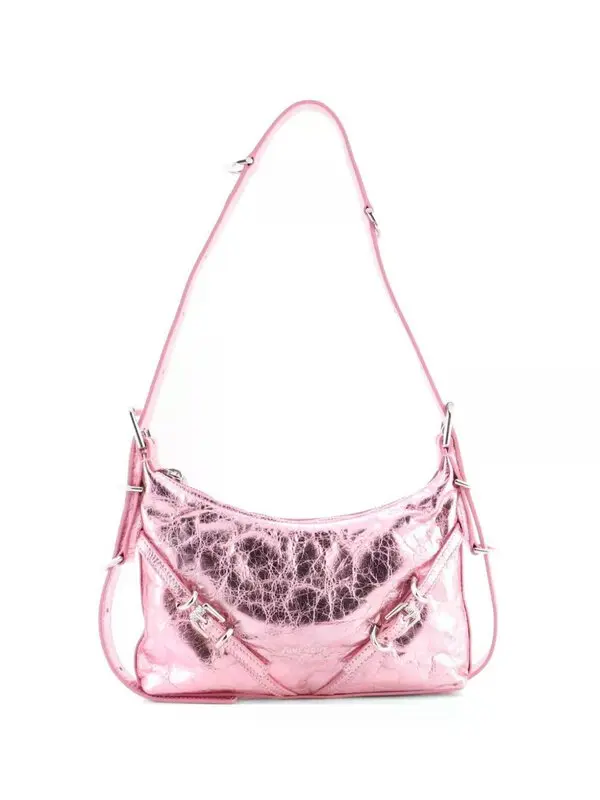 Givenchy Voyou Metallic Leather Mini Shoulder Bag - Pink