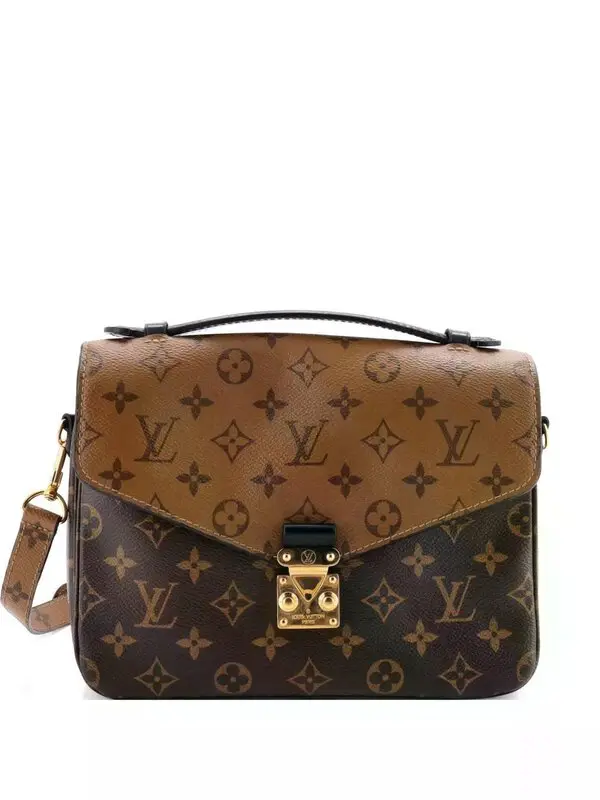 LOUIS VUITTON Pochette Metis Reverse Monogram Canvas Crossbody Bag - Brown