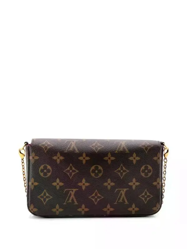 LOUIS VUITTON Felicie Pochette Monogram Canvas Crossbody Bag - Brown