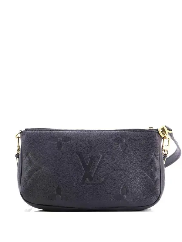 LOUIS VUITTON Multi Pochette Accessoires Monogram Empreinte Giant Crossbody Bag - Black