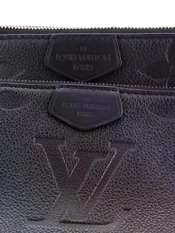 LOUIS VUITTON Multi Pochette Accessoires Monogram Empreinte Giant Crossbody Bag - Black