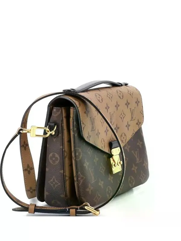 LOUIS VUITTON Pochette Metis Reverse Monogram Canvas Crossbody Bag - Brown