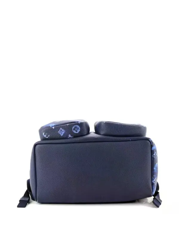 LOUIS VUITTON Limited Edition Monogram Ink Watercolor Leather Multipocket Backpack - Blue