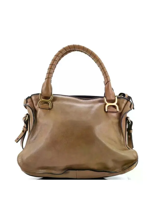 Chloé Marcie Leather Satchel - Brown