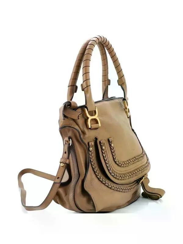 Chloé Marcie Leather Satchel - Brown