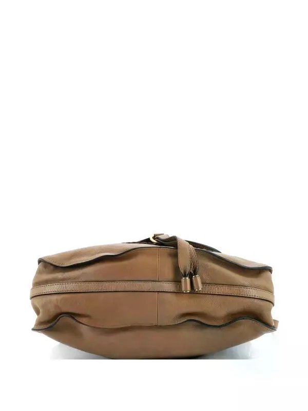 Chloé Marcie Leather Satchel - Brown