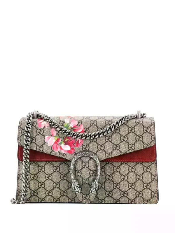 Gucci Dionysus Blooms Print Gg Coated Canvas Small Shoulder Bag - Brown