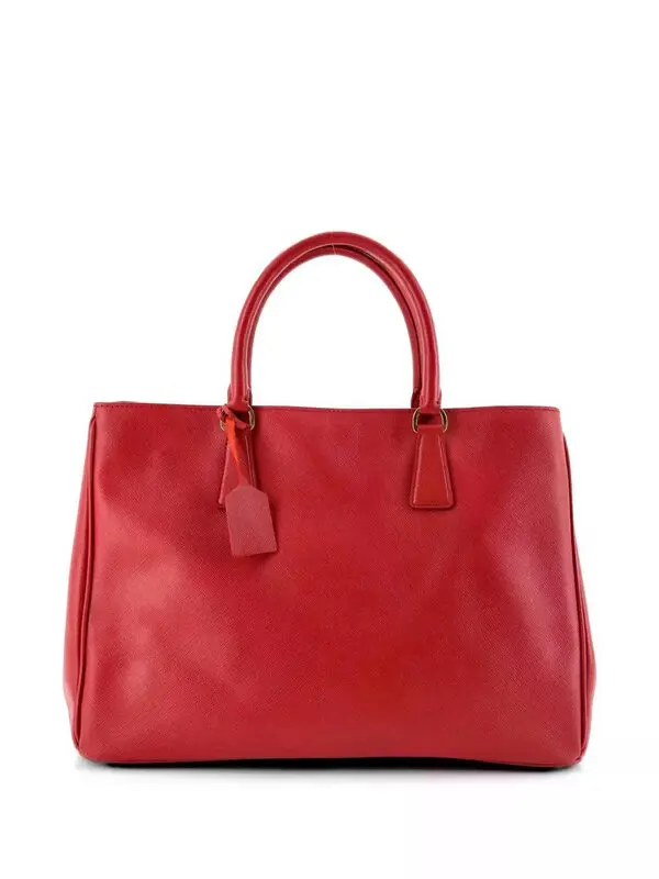 Prada Saffiano Leather Large Tote Bag - Red