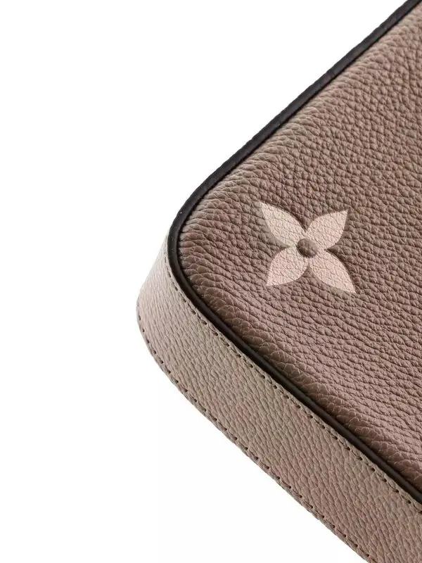 LOUIS VUITTON Felicie Pochette Bicolor Monogram Empreinte Giant Crossbody Bag - Neutrals