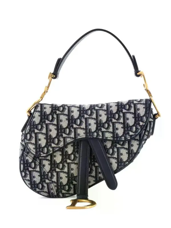 Dior Saddle Handbag Oblique Canvas Mini Shoulder Bag - Blue