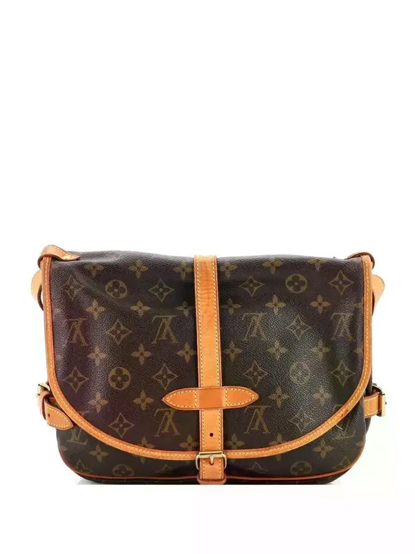 LOUIS VUITTON Saumur Handbag Monogram Canvas 30 - Brown