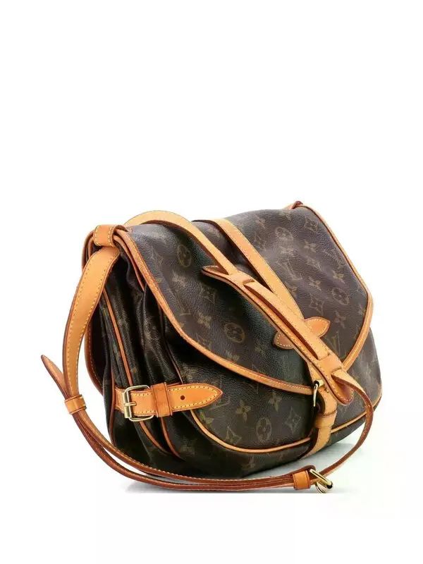 LOUIS VUITTON Saumur Handbag Monogram Canvas 30 - Brown