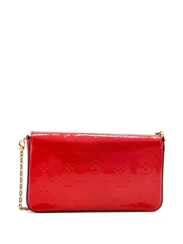 LOUIS VUITTON Monogram Vernis Felicie Pochette - Red