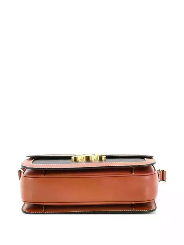 Celine Triomphe Coated Canvas Medium Shoulder Bag - Brown