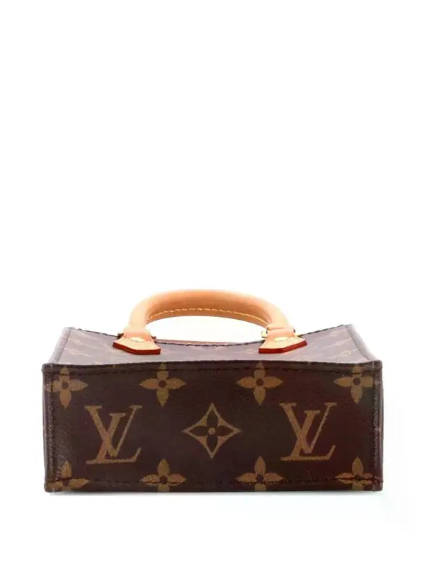 LOUIS VUITTON Petit Sac Plat Bag Monogram Canvas - Brown