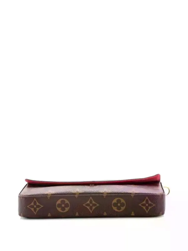 LOUIS VUITTON Félicie Pochette Monogram Canvas Crossbody Bag - Brown