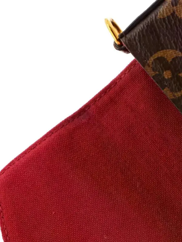 LOUIS VUITTON Félicie Pochette Monogram Canvas Crossbody Bag - Brown