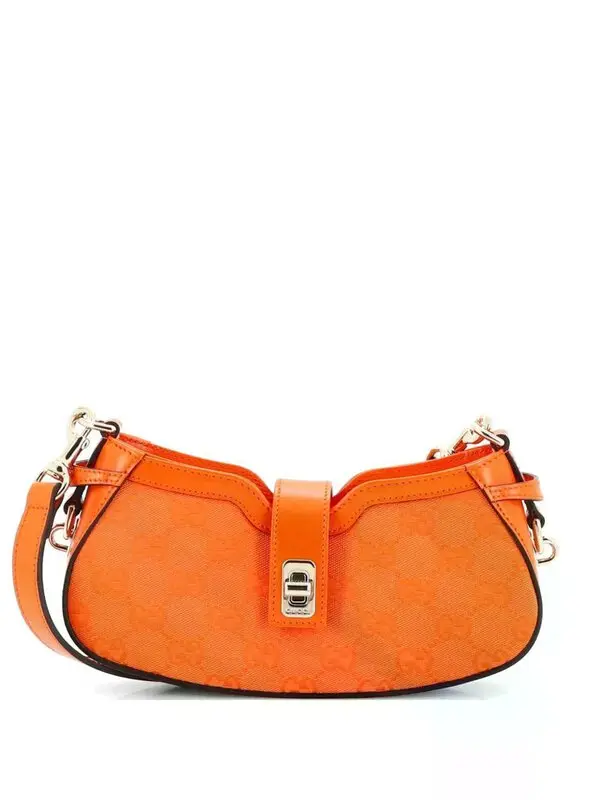 Gucci Gg Canvas Mini Shoulder Bag - Orange