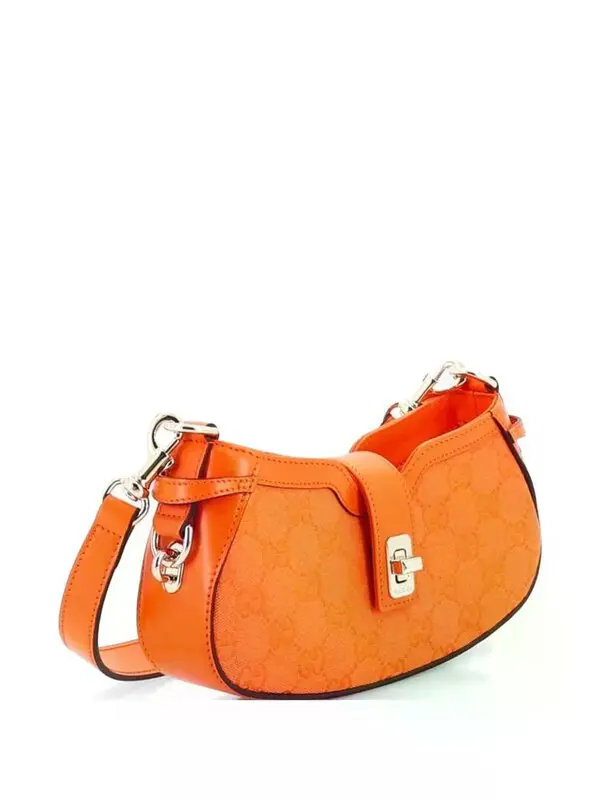 Gucci Gg Canvas Mini Shoulder Bag - Orange