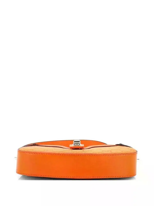 Gucci Gg Canvas Mini Shoulder Bag - Orange