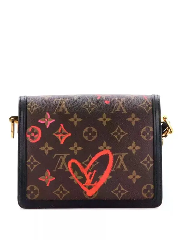 LOUIS VUITTON Dauphine Limited Edition Fall In Love Monogram Canvas Mini Crossbody Bag - Brown