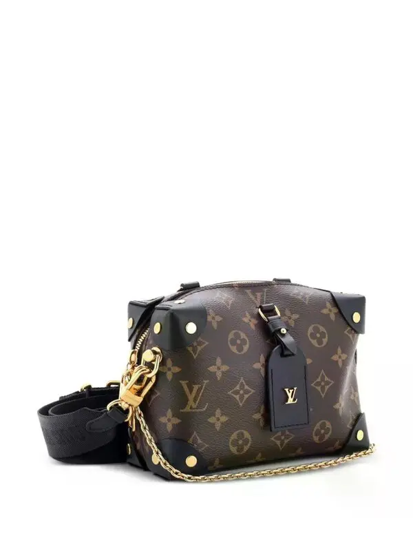LOUIS VUITTON Petite Malle Souple Handbag Monogram Canvas - Brown