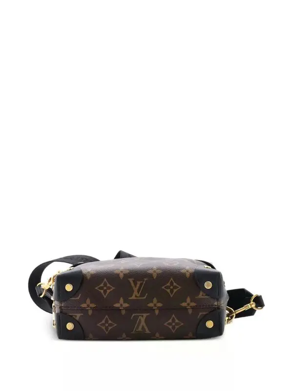 LOUIS VUITTON Petite Malle Souple Handbag Monogram Canvas - Brown